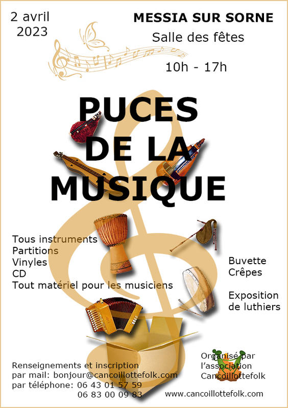 Puces de la musique - Messia-sur-Sorne (39570) - 02 Avril 2023 Puces de la musique - Messia-sur-Sorne (39570) - 02 Avril 2023