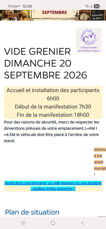 Vide-Grenier - Avril (54150) - 20 Septembre 2026